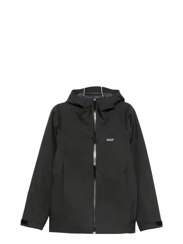 Patagonia Logo-patch Hooded Jacket - Black