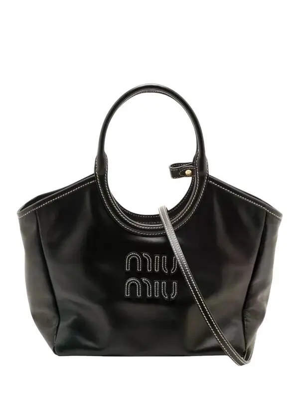 Miu Miu Leather Ivy Satchel - Black