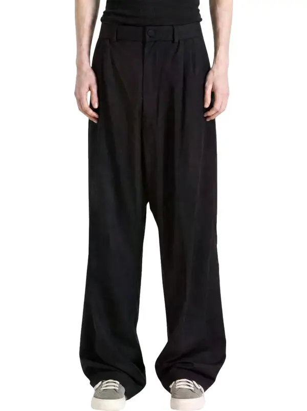 KIKO KOSTADINOV Pleated Panelled Trousers - Black