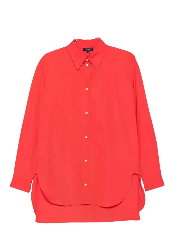 Soeur Grenade Curved-hem Shirt - Red