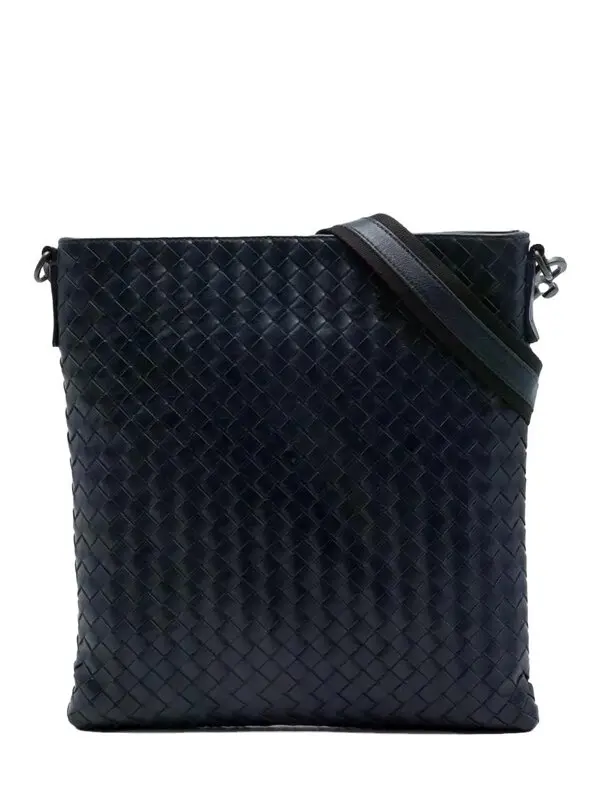 Bottega Veneta Nappa Intrecciato Vn Crossbody Bag - Blue