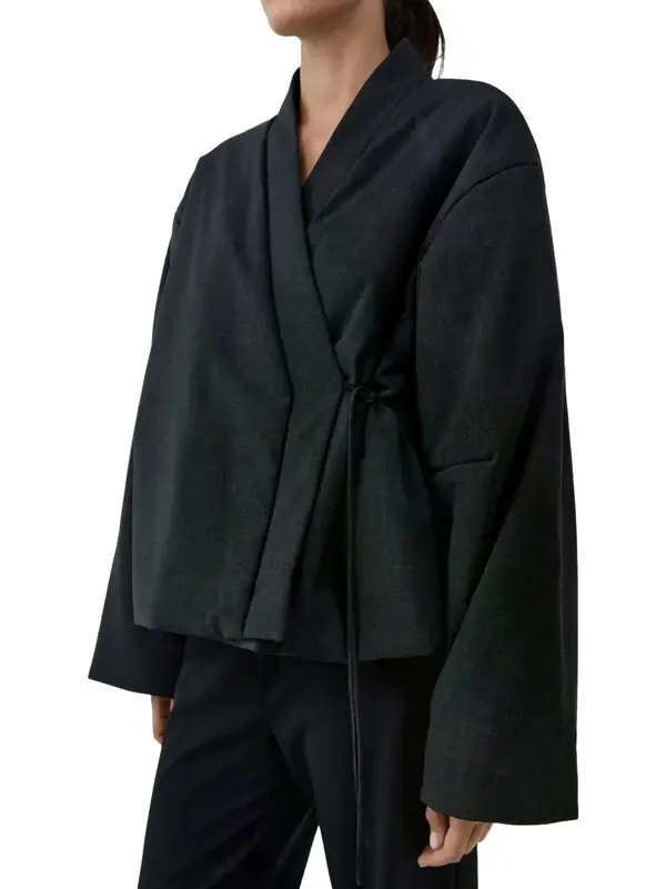 ST. AGNI Wrap Jacket - Grey