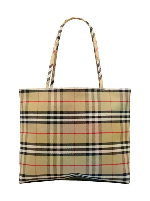 Burberry House Check Canvas Tote Bag - Neutrals