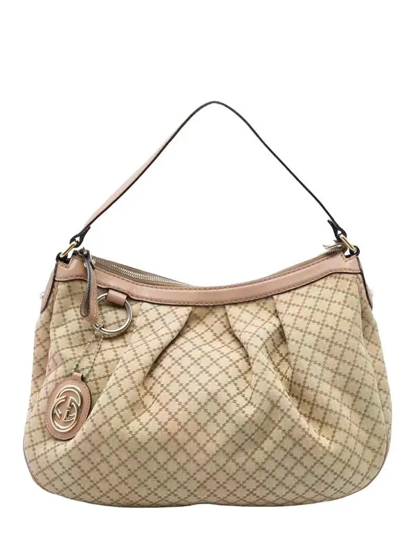 Gucci Diamante Canvas Sukey Shoulder Bag - Neutrals