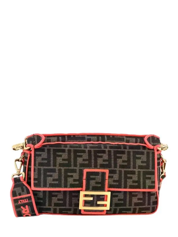Fendi Zucca Canvas Medium Shoulder Bag - Brown