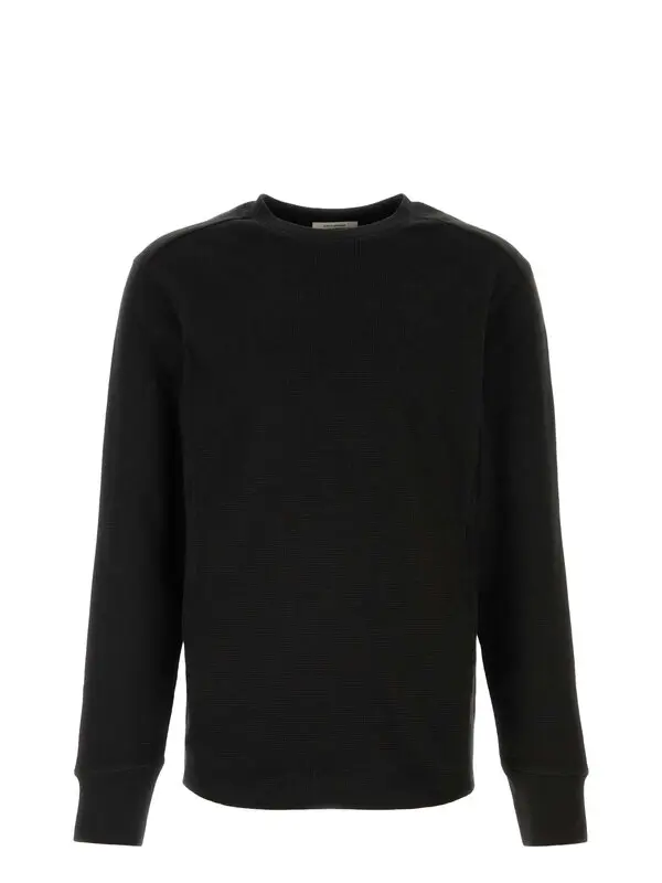 ENTIRE STUDIOS Cotton Crewneck Sweatshirt - Black
