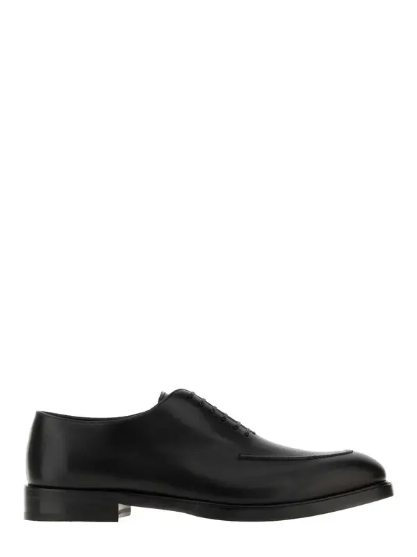 FERRAGAMO Lace-up Calf Leather Formal Shoes - Black