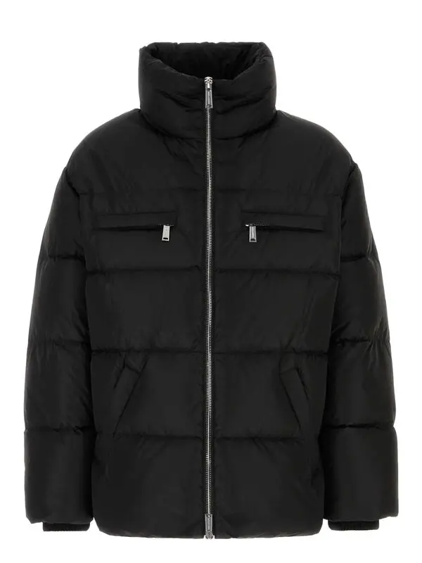 Dsquared2 Padded Down Jacket With Stand Collar - Black