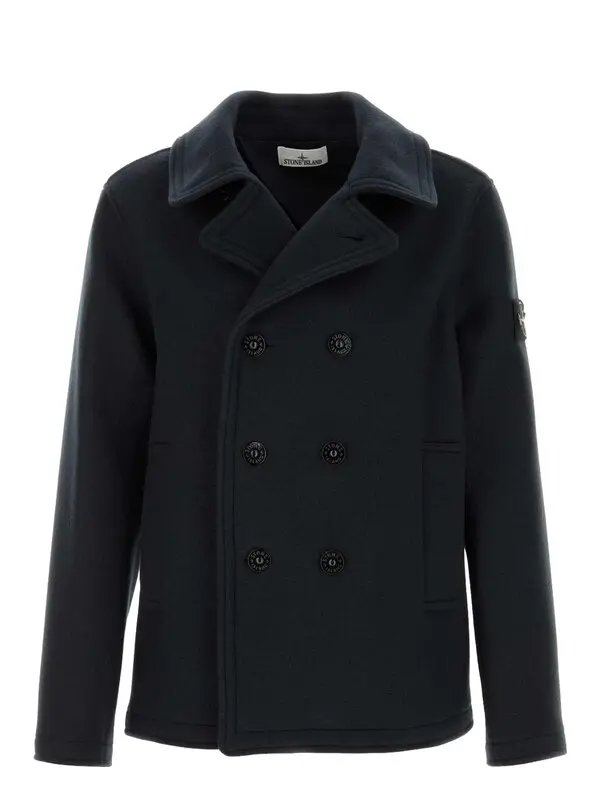 Stone Island Virgin Wool & Cashmere Blazer - Blue