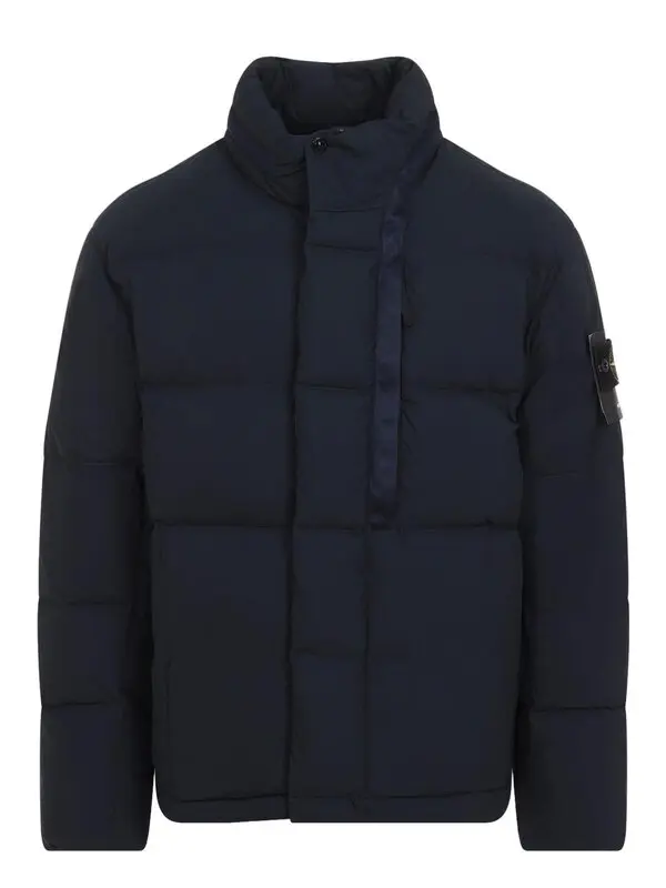 Stone Island Quilted Down Jacket - Blue
