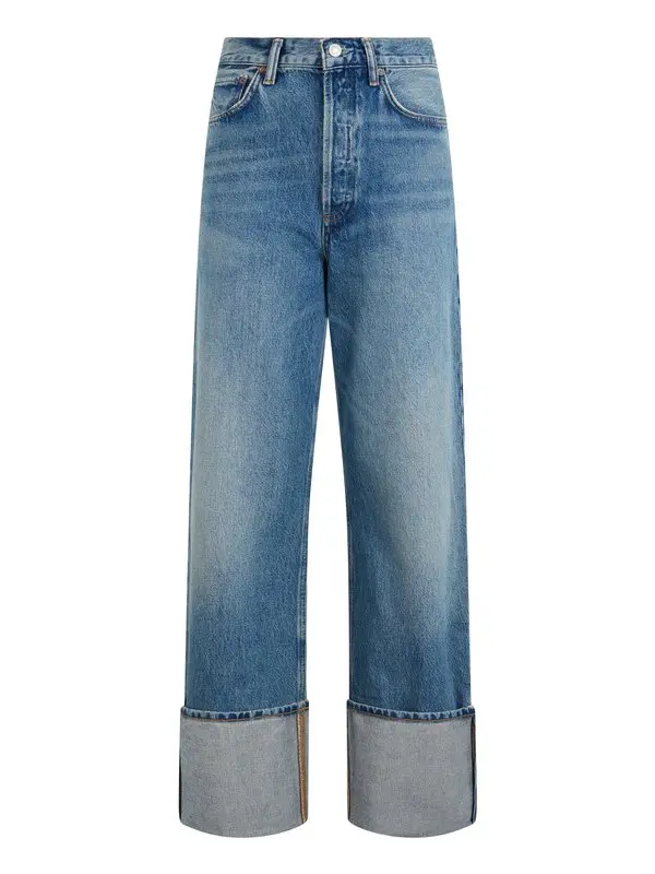 AGOLDE Loose-fit Cuff Jeans - Denim