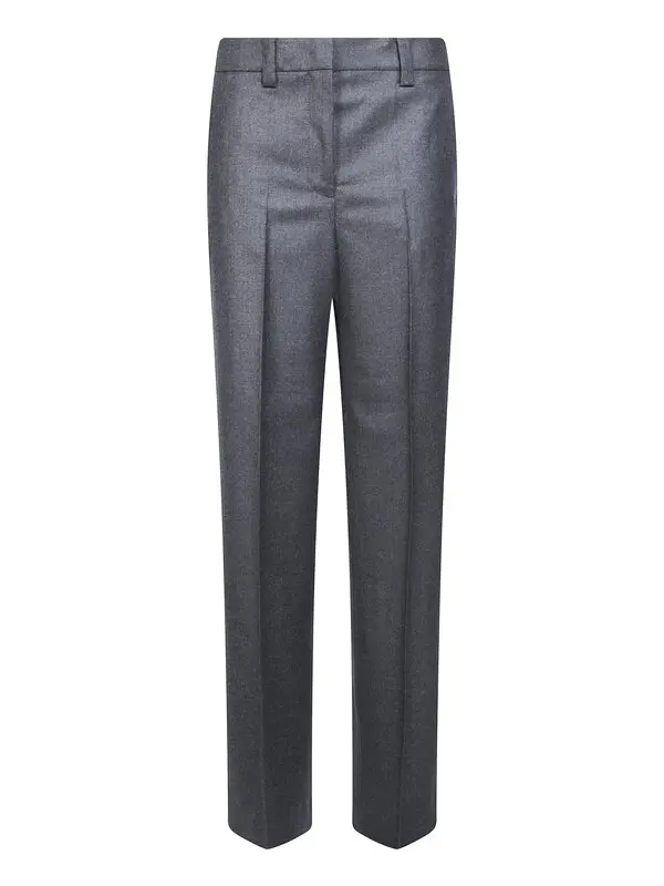 Incotex Palazzo Flannel Pants - Grigio