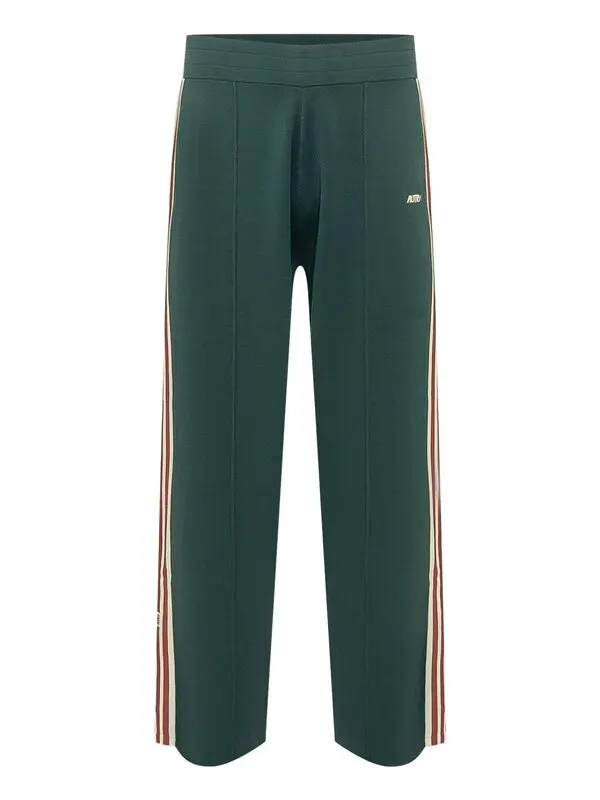 AUTRY Main Knit Trousers With Side Stripes - Timber