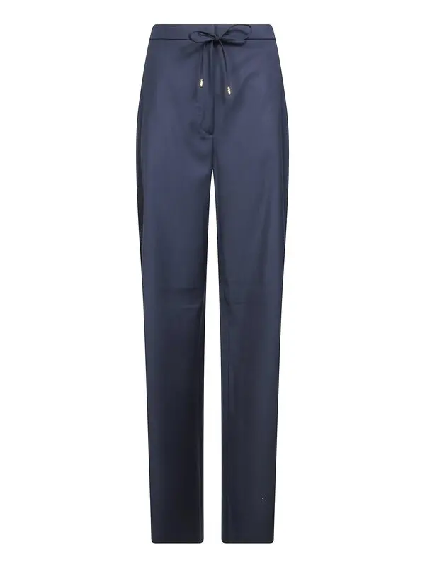 Max Mara Tailored Drawstring Trousers - Blu