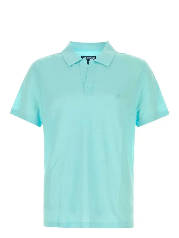 Vilebrequin Linen Pyramid Polo Shirt - Light Blue