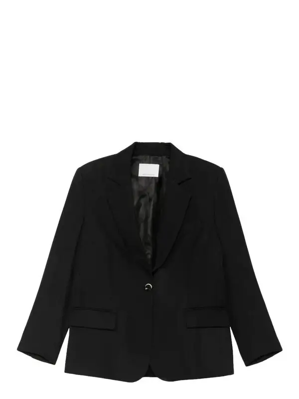 NINE:INTHE:MORNING Bella Single-breasted Notched-lapel Blazer - Black