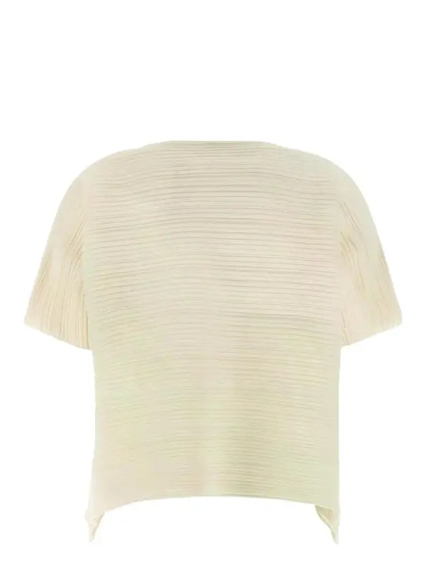 Issey Miyake Ribbed T-shirt - Neutrals