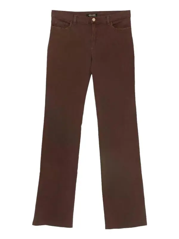 Roberto Cavalli 2000s Five-pocket Straight-leg Trousers - Brown