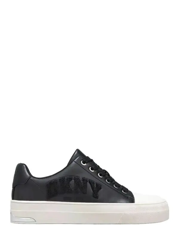 Dkny Logo Embossed Sneakers - Black