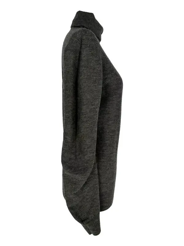 Celine Cashmere Knitted Turtleneck Sweater - Grey