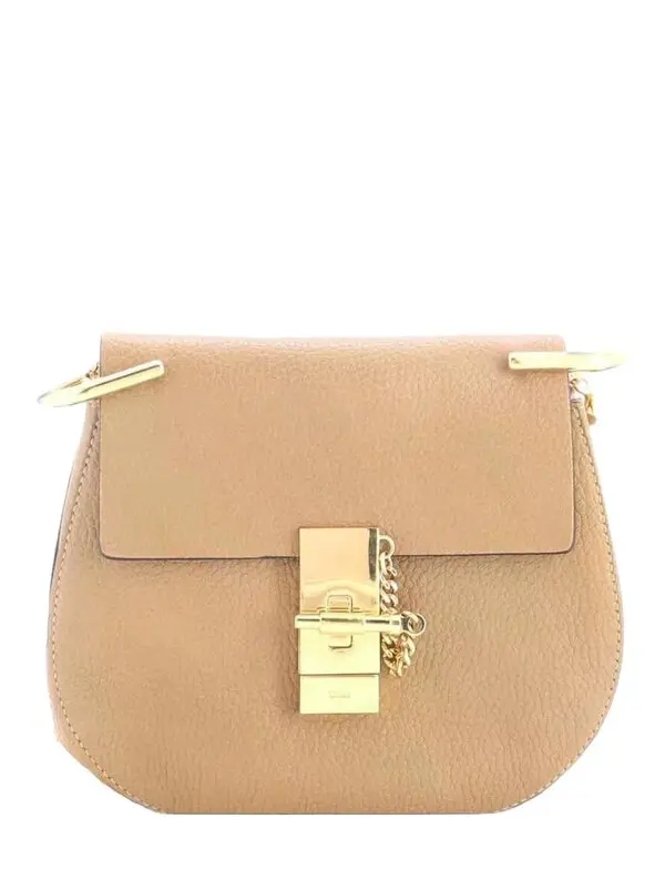 Chloé Drew Leather Mini Crossbody Bag - Brown