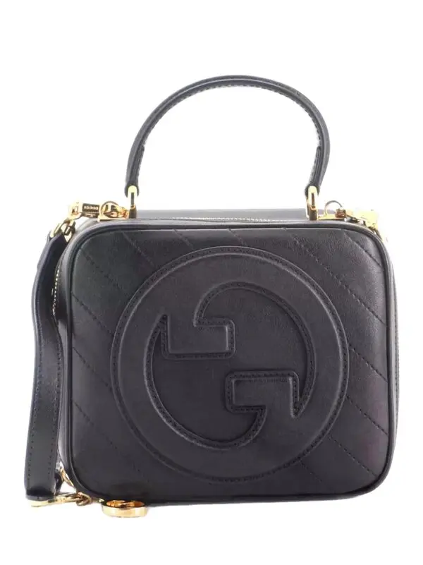 Gucci Blondie Nm Top Handle Shoulder Bag - Black