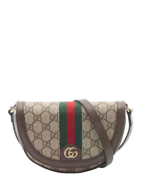 Gucci Ophidia Gg Supreme Web Crossbody Bag - Neutrals