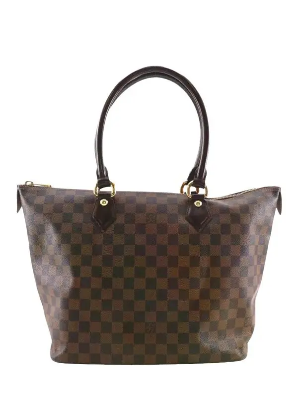 LOUIS VUITTON Damier Ebene Saleya Mm Tote Bag - Brown