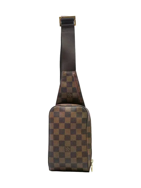 LOUIS VUITTON Damier Ebene Geronimos Crossbody Bag - Brown