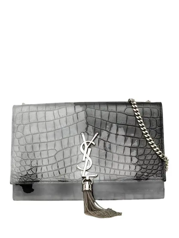 Saint Laurent Medium Monogram Kate Tassel Crossbody Bag - Black