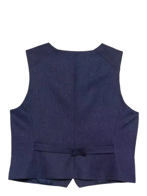 Maison123 Abel Button-up Waistcoat - Blue