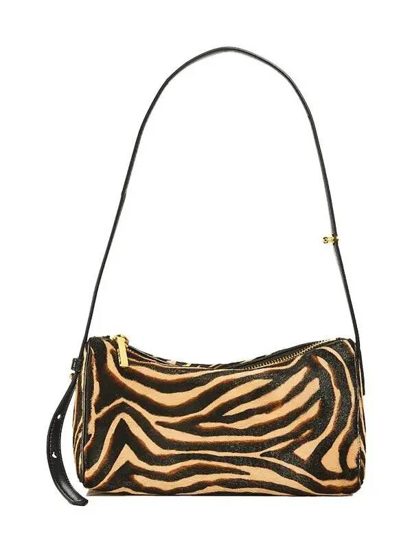 Veronica Beard Ziger Prism Calf Hair Shoulder Bag - Tan Multi
