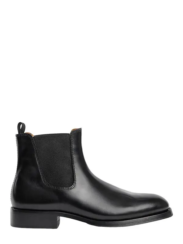 Sandro Leather Chelsea Boots - Black