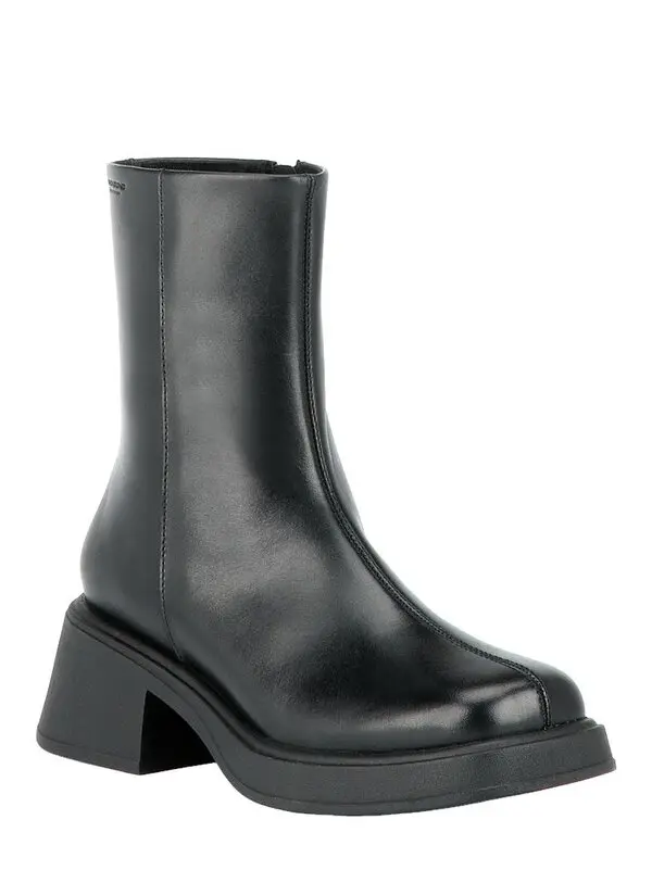VAGABOND SHOEMAKERS Dorah Leather Ankle Boots - Black