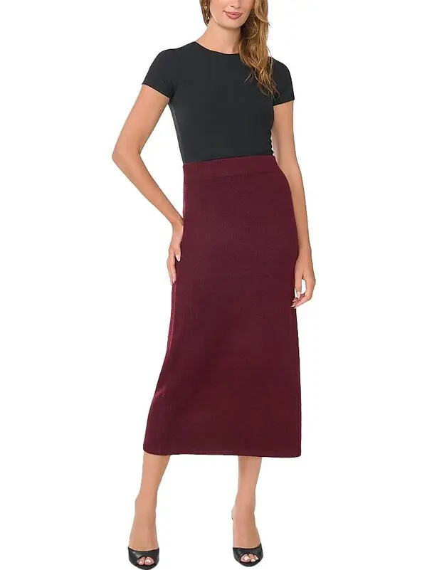 1.State Midi Sweater Skirt - Wine