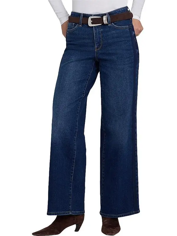 NYDJ Teresa High Rise Wide Leg Jeans - Skylark