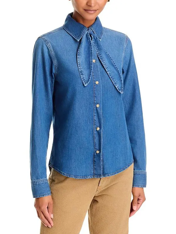 FRAME The Clementine Denim Shirt - Hideaway