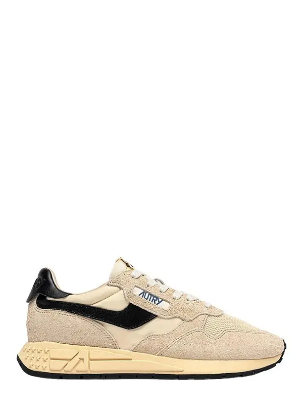 AUTRY Reelwind Suede Sneakers - Ecru/black