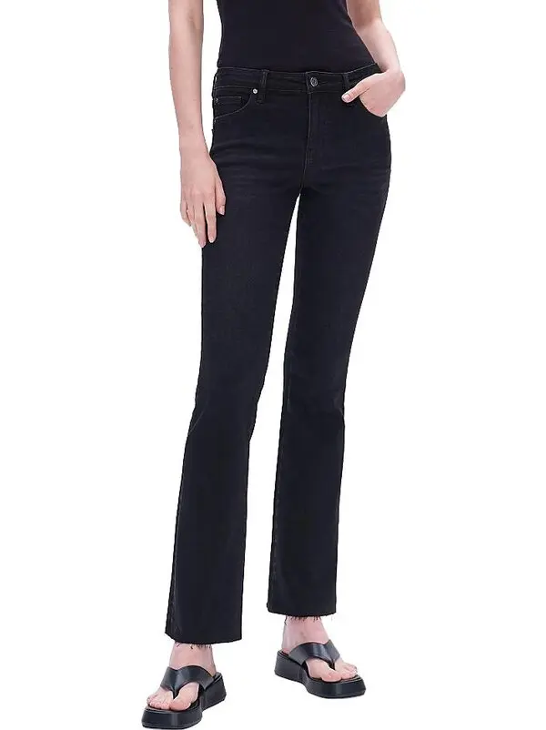BAYEAS Mid Rise Bootcut Denim Jeans - Black