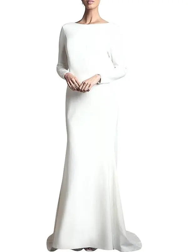 Coast Slash Neck Maxi Dress - Ivory