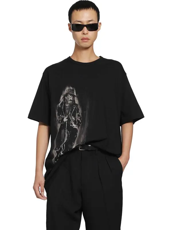 Yohji Yamamoto Yohji Single Jersey Long Sleeve Tee - Black