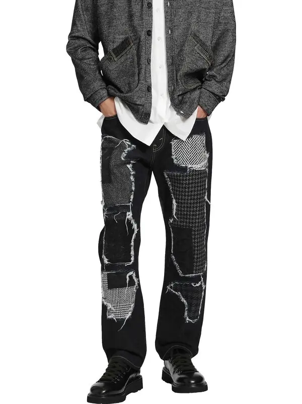 Junya Watanabe Patchwork Five-pocket Jeans - Blue