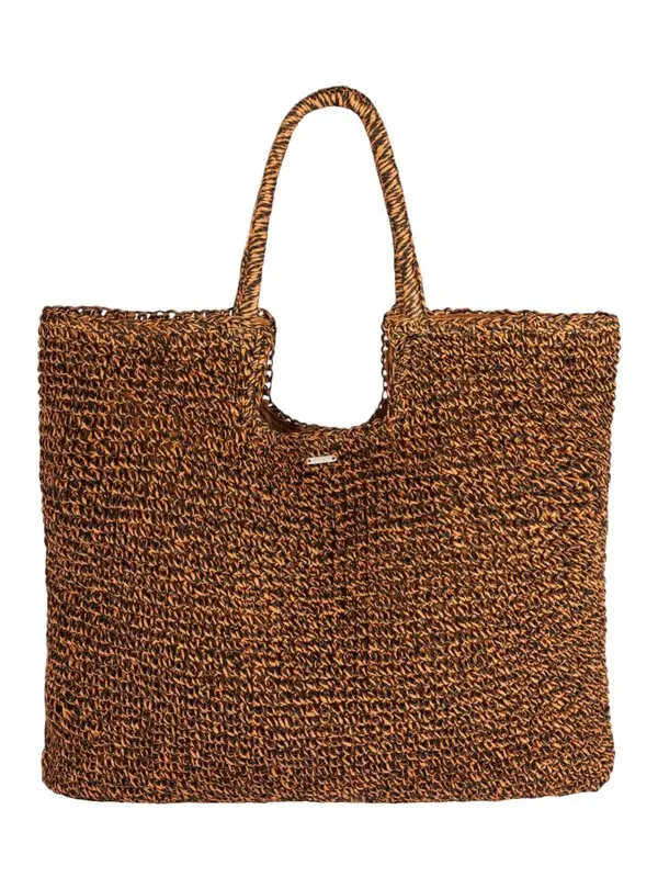 Roxy Coconut Pie Woven Tote Bag - Anthracite
