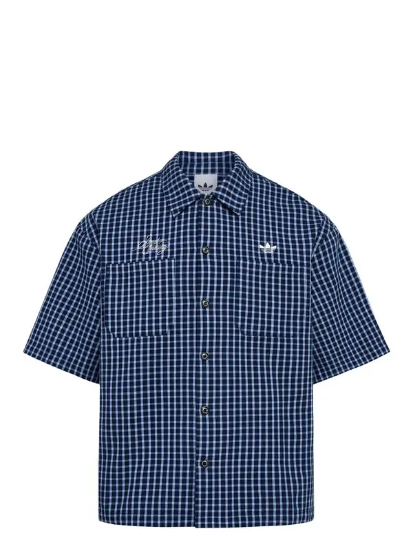 Adidas Checked Shirt - Night Indigo/clear Sky