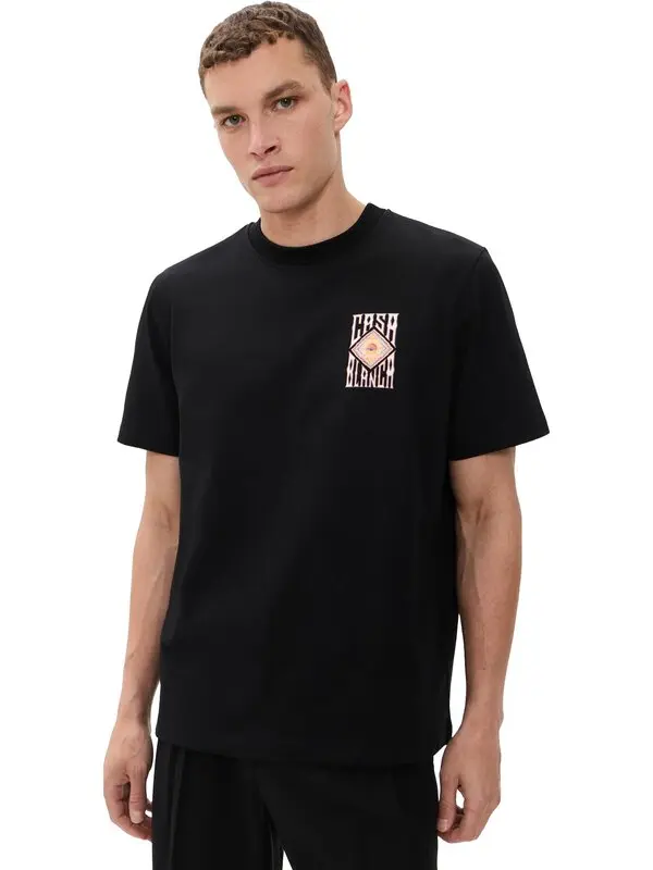 Casablanca Hermons Mirage Printed Classic T-shirt - Black