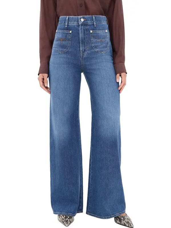 Veronica Beard Grant Western Stitch Jeans - Wanderer