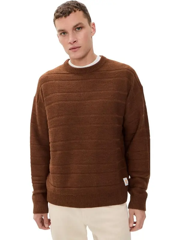 RHYTHM Jackson Knit Sweater - Chesnut