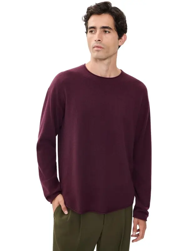 Guest In Residence Oversized Cashmere Crewneck - Fig