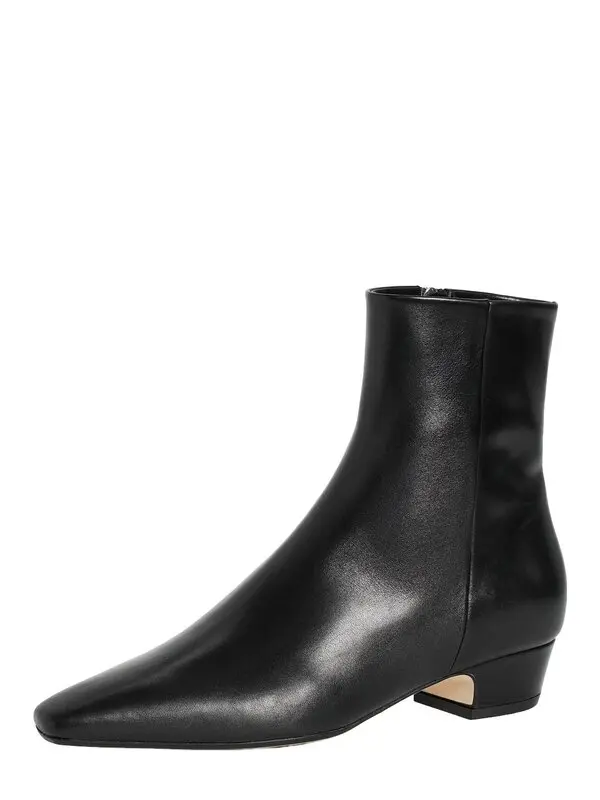 AeydĒ Lilia Leather Ankle Boots - Black