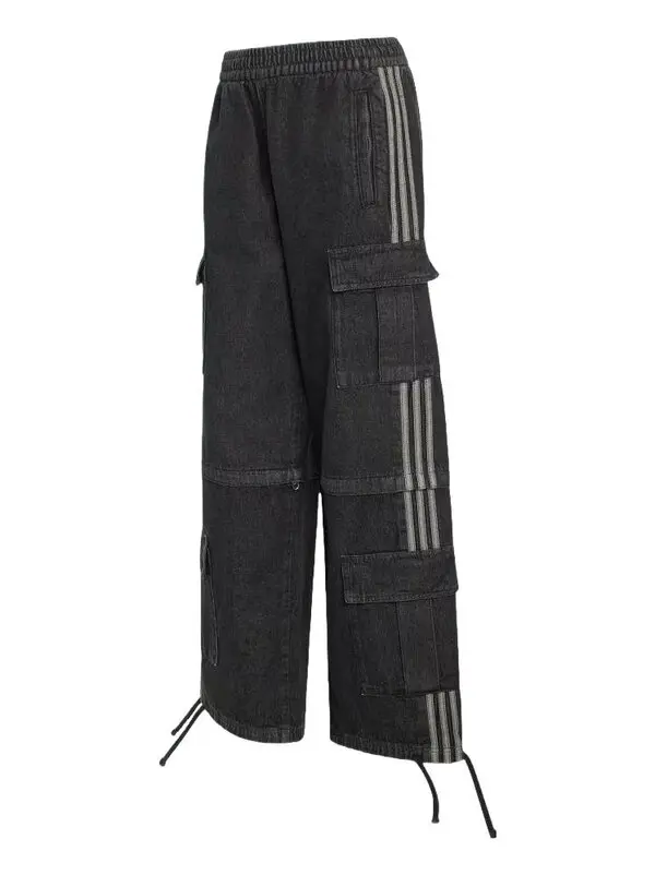 Adidas Mid-rise 2-in-1 Denim Pants - Black